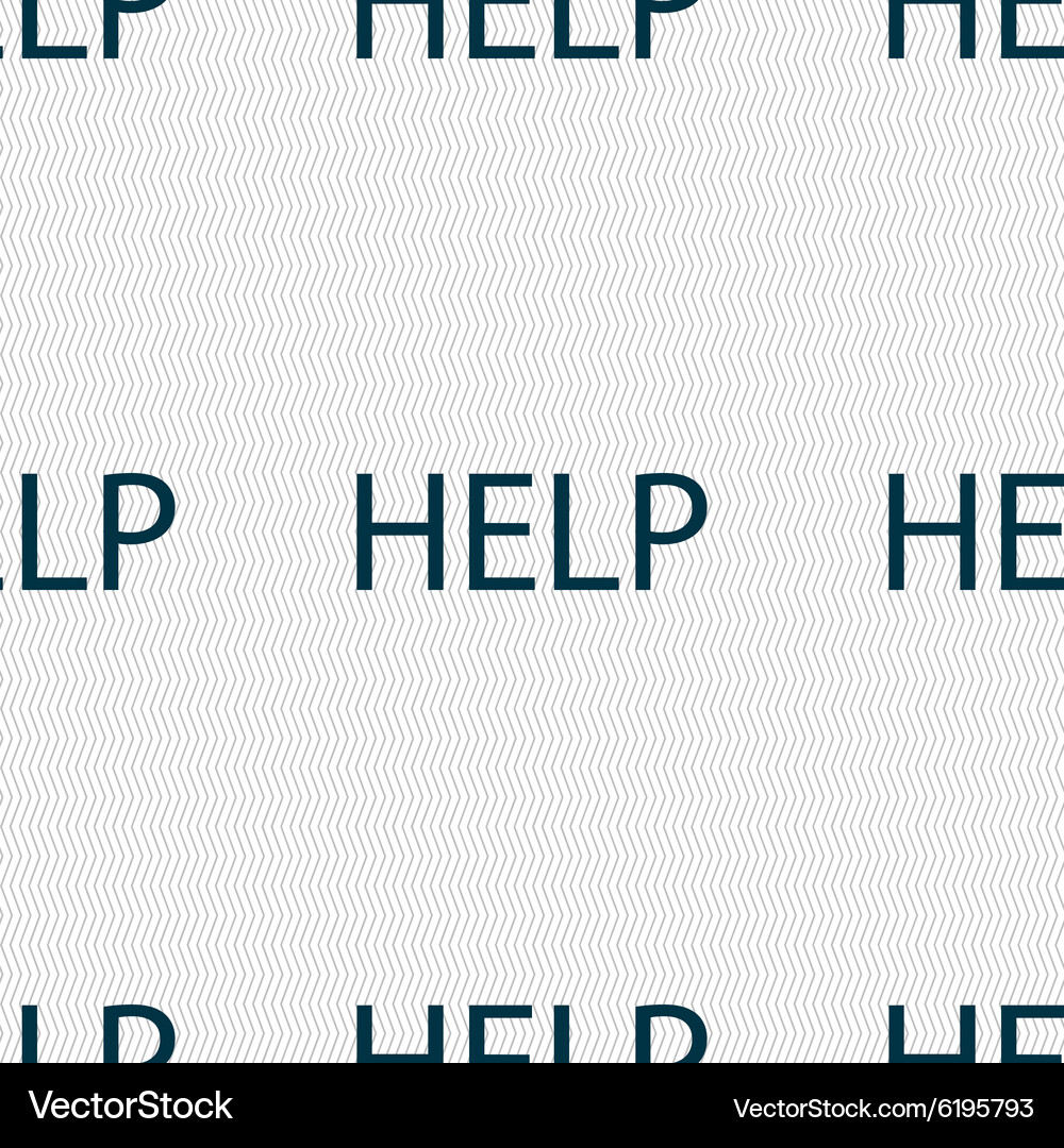 Help point sign icon question symbol seamless Vector Image