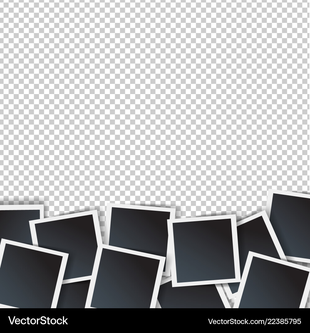 Photo border isolated transparent background Vector Image