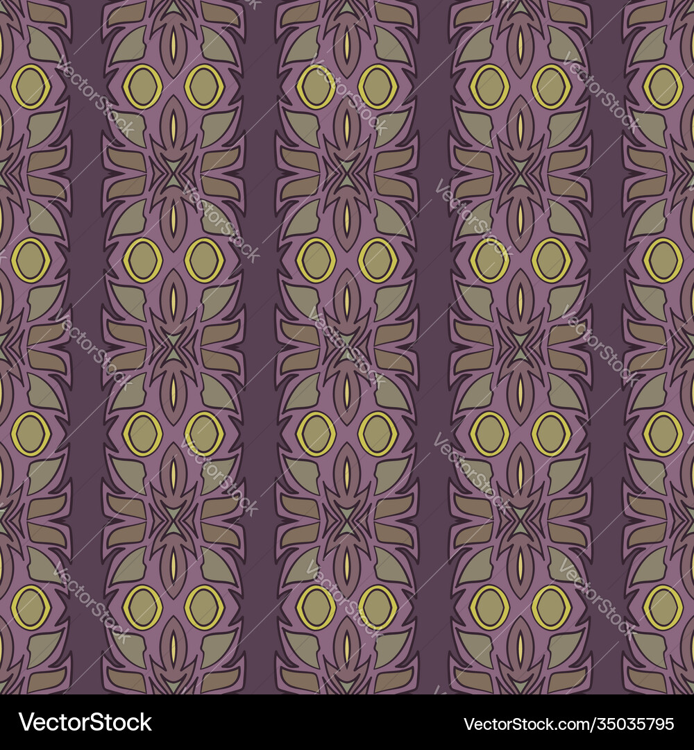 Vintage ethnic seamless flower pattern Royalty Free Vector