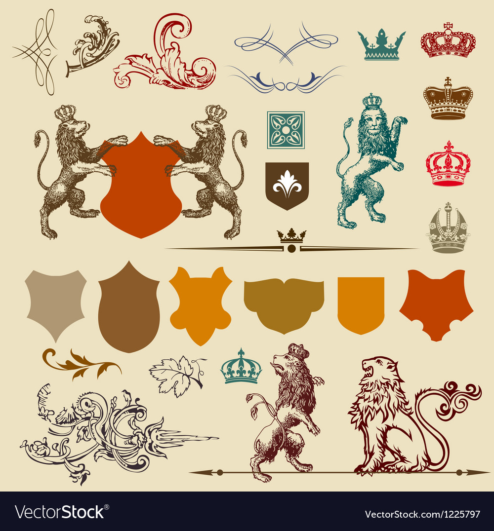 Heraldry Royalty Free Vector Image Vectorstock 
