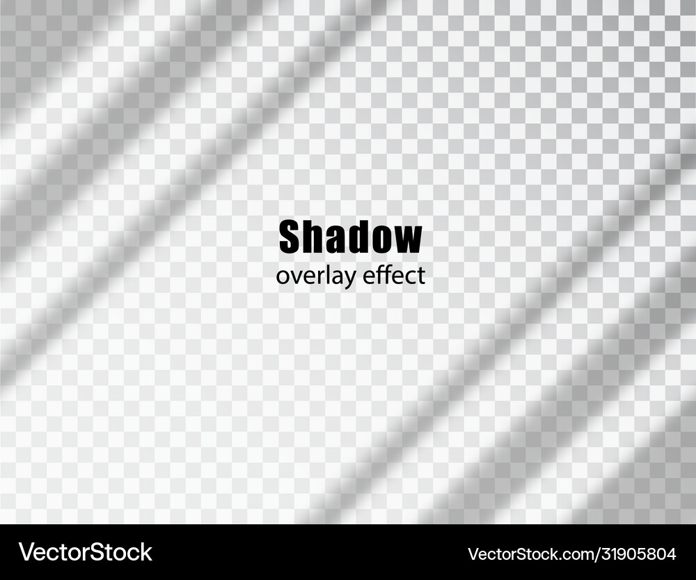 Shadow overlay transparent effect light Royalty Free Vector