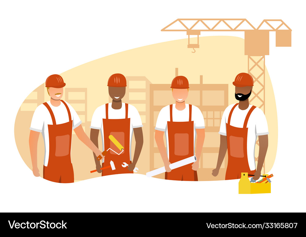 Team builders Royalty Free Vector Image - VectorStock