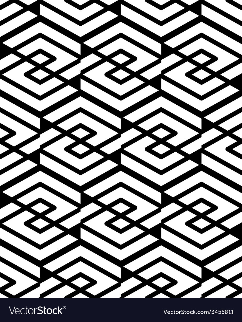 Geometric seamless pattern with parallel lines Vector Image