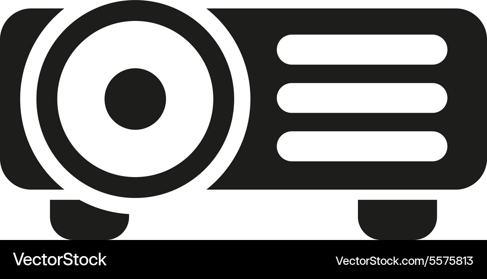 The projector icon Presentation symbol Flat Vector Image