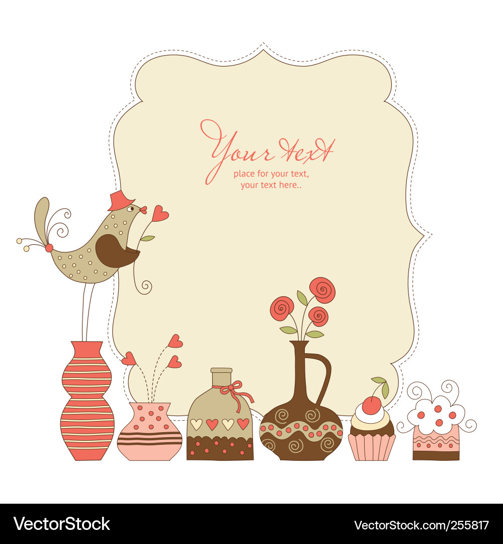 Greeting card Royalty Free Vector Image - VectorStock