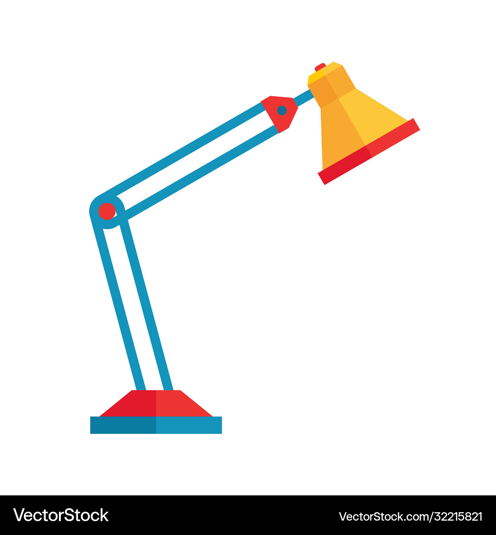 Table light lamp - concept icon in flat graphic Vector Image