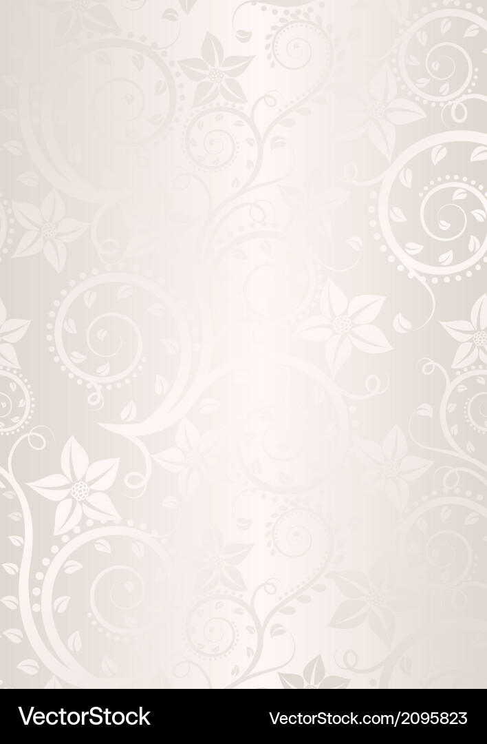 Ecru background with floral ornaments Royalty Free Vector