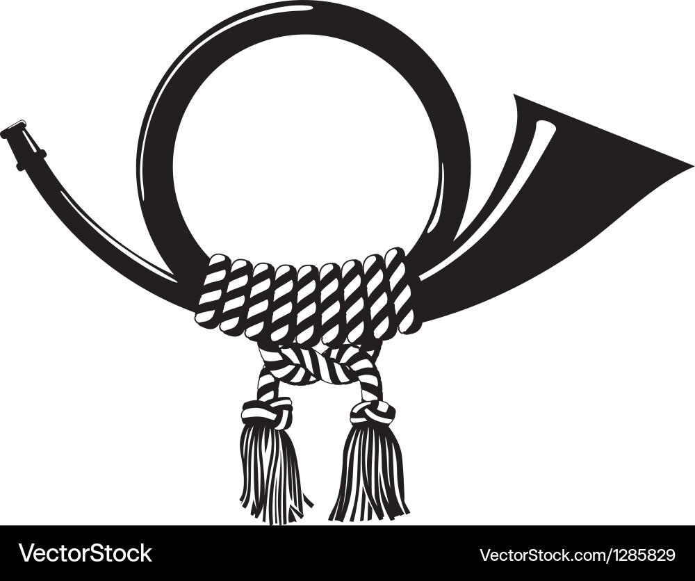 Post horn Royalty Free Vector Image - VectorStock