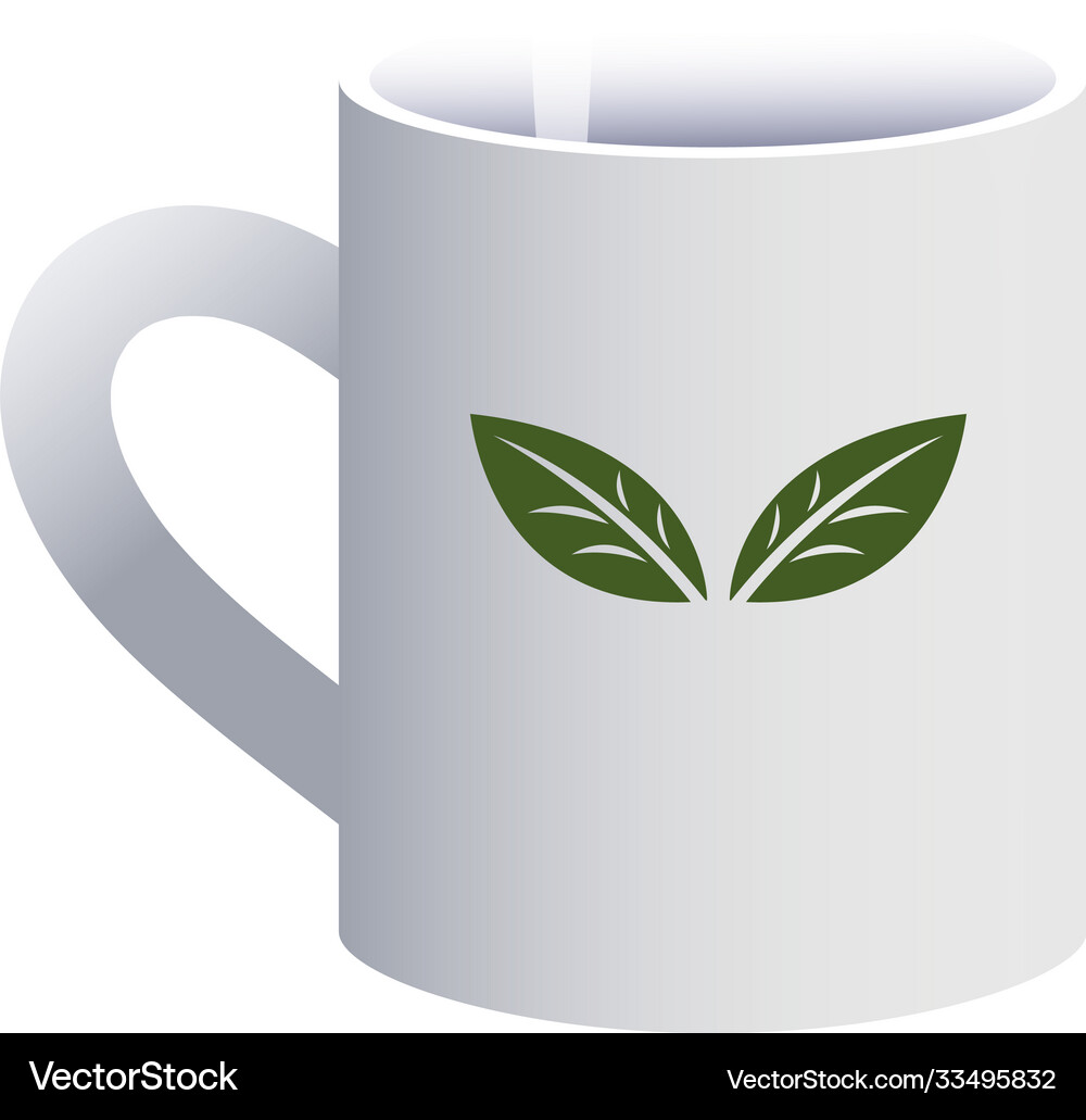Coffee glass with corporate designs Royalty Free Vector
