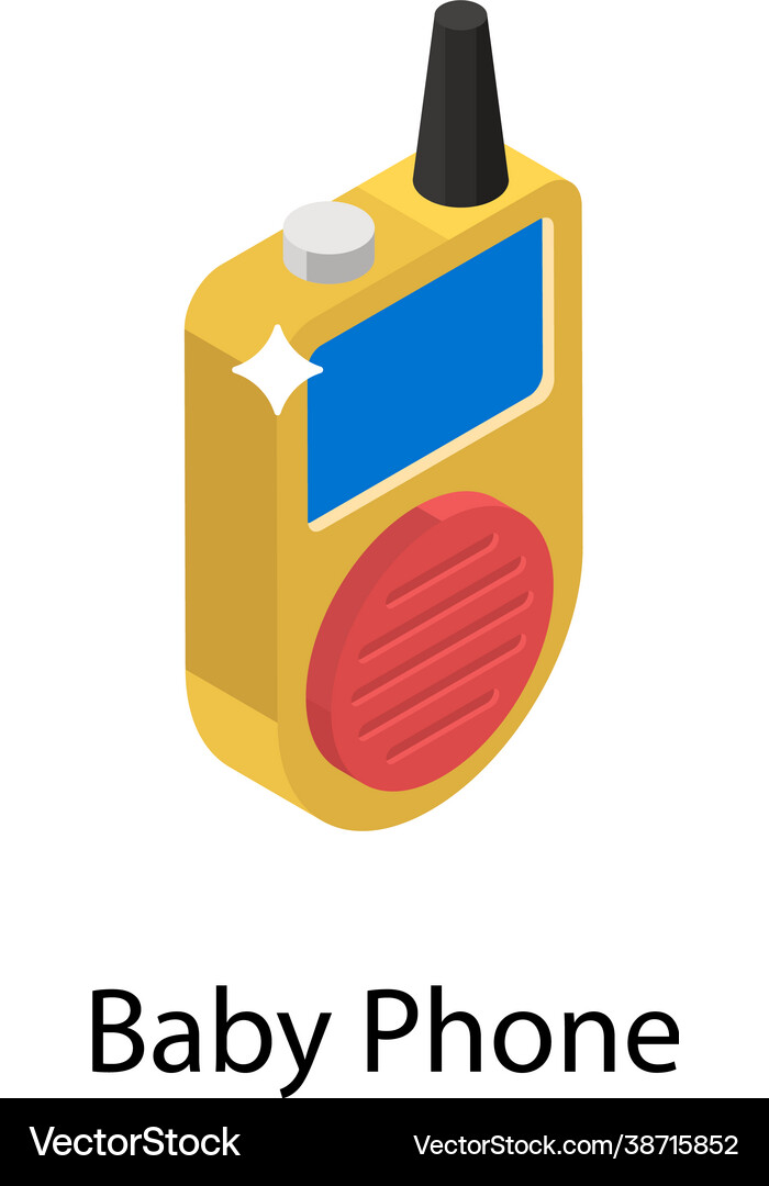 Baby phone Royalty Free Vector Image - VectorStock