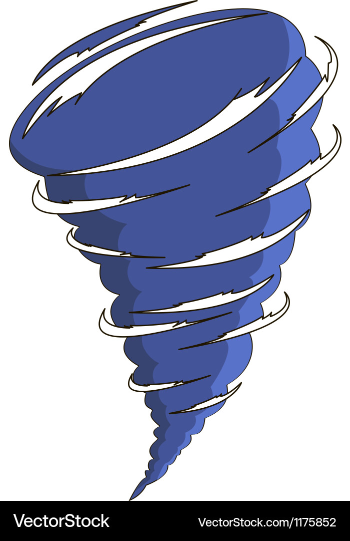 Cartoon tornado Royalty Free Vector Image - VectorStock