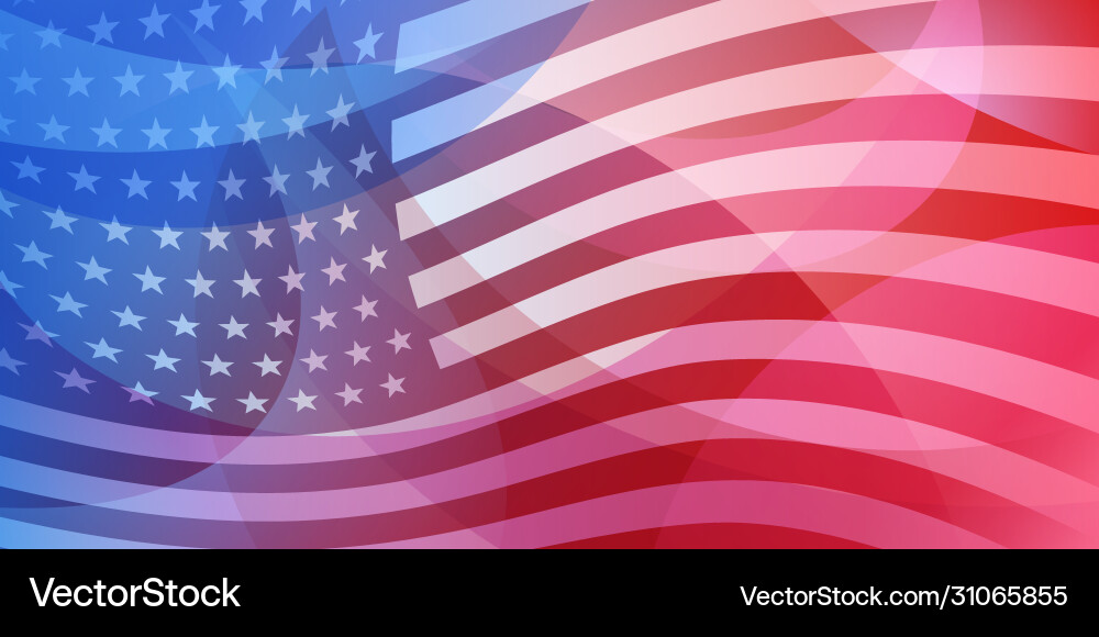 Usa independence day abstract background Vector Image