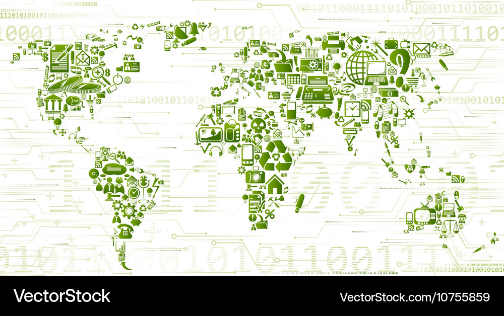 Modern world Royalty Free Vector Image - VectorStock