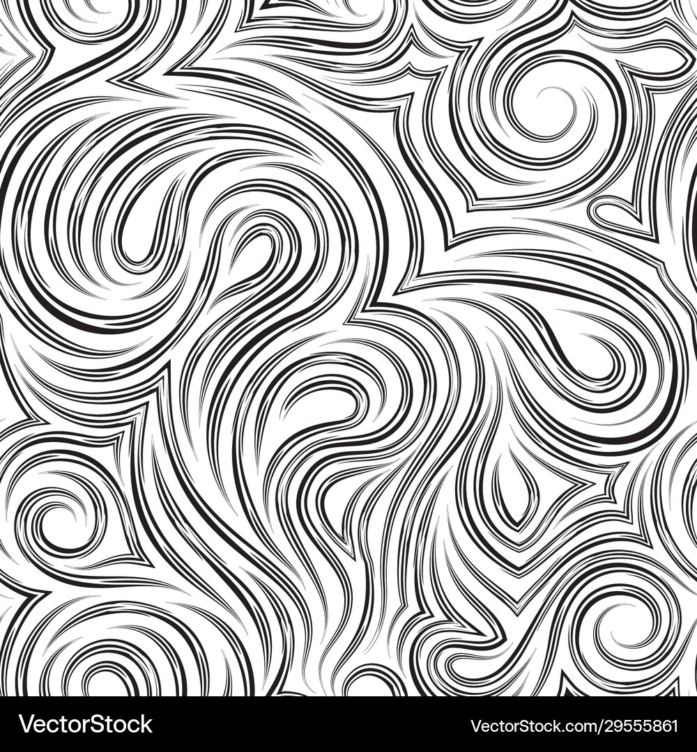 Seamless monochrome texture smooth cut Royalty Free Vector