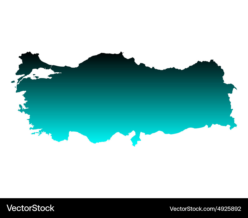 Map of turkey Royalty Free Vector Image - VectorStock
