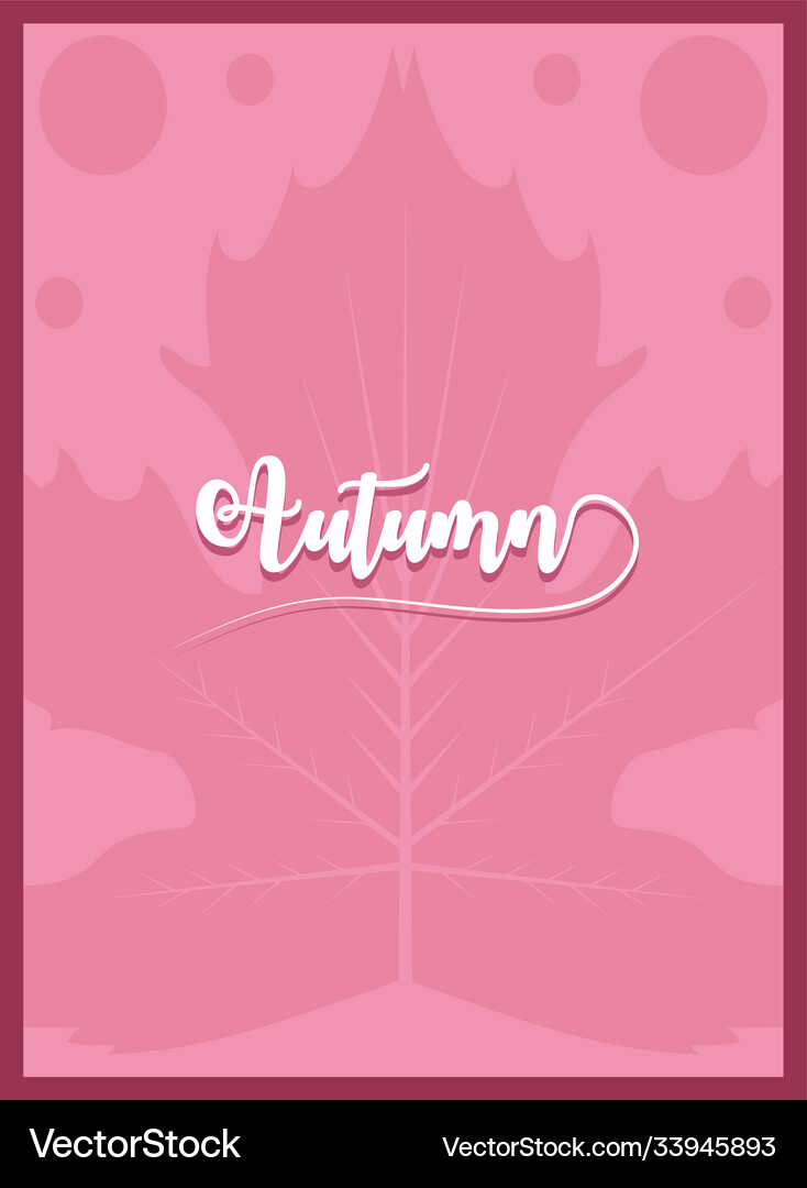 Autumn leaves design Royalty Free Vector Image