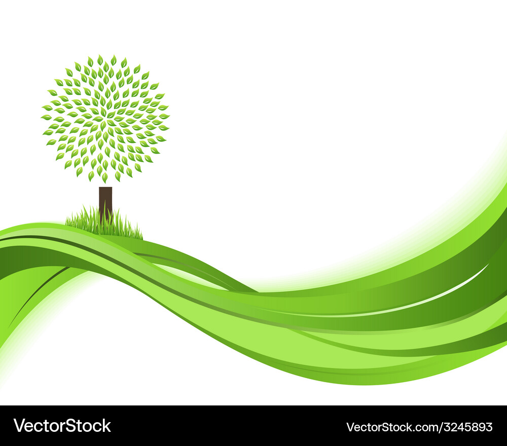 Green nature background Eco concept Royalty Free Vector