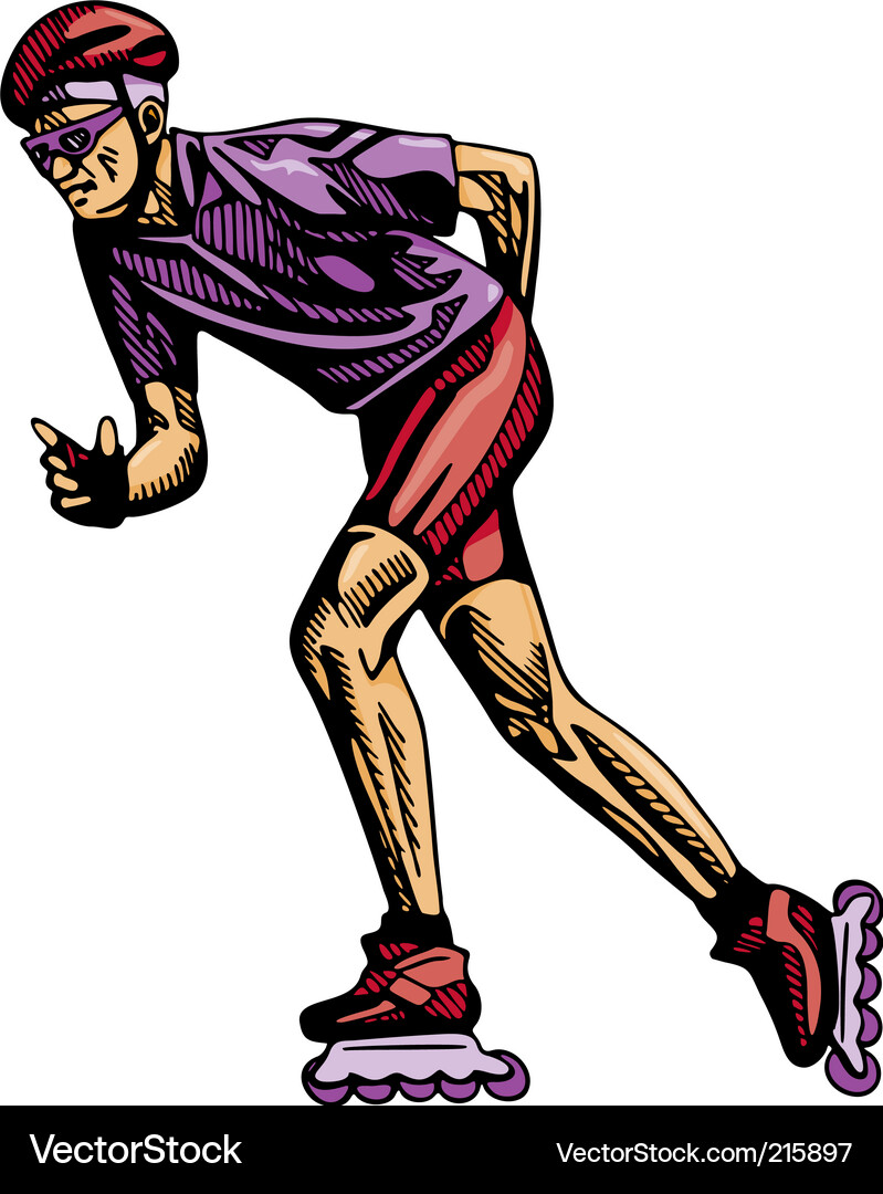 Skating cartoon Royalty Free Vector Image - VectorStock