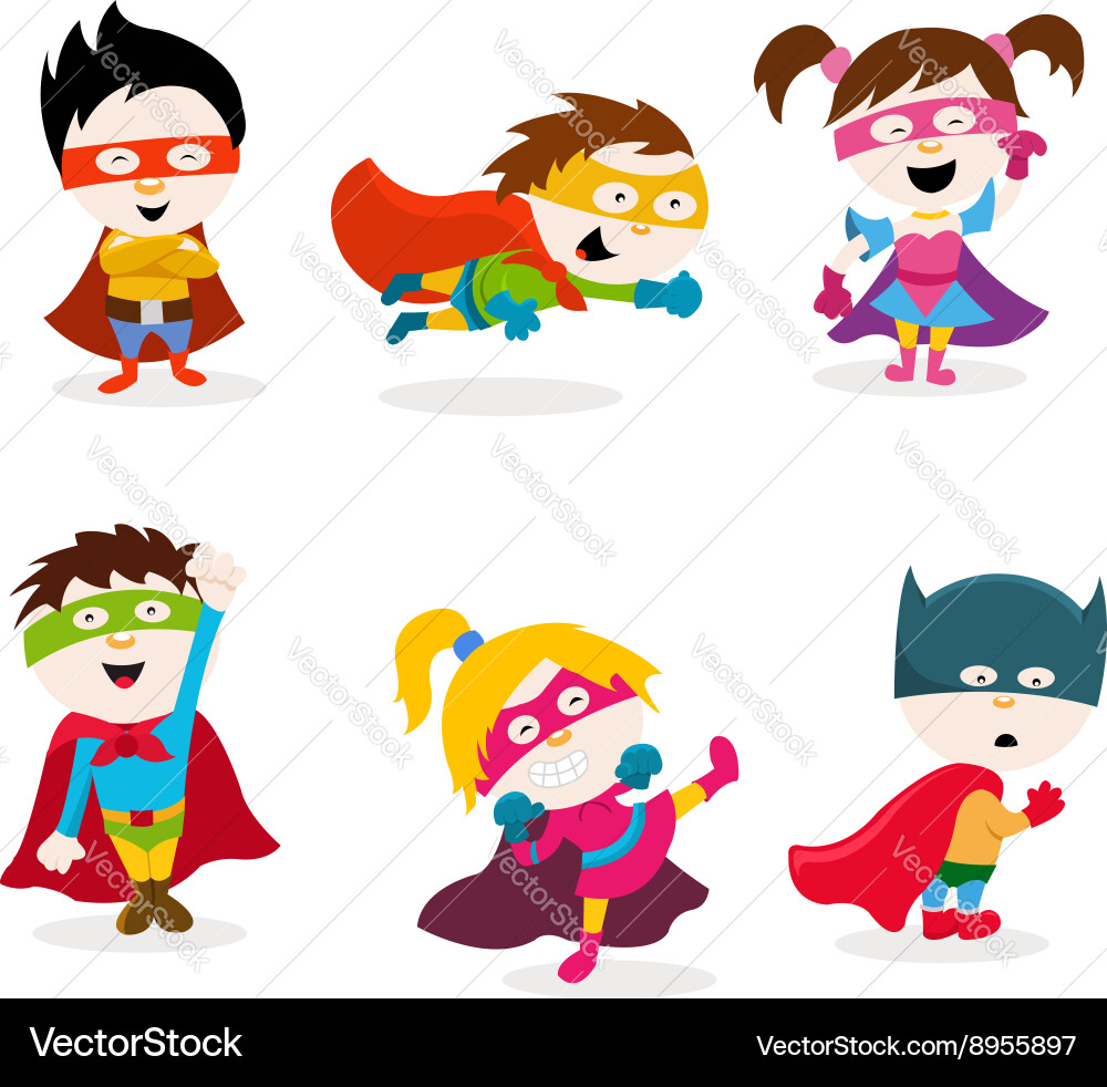 Super Kids Royalty Free Vector Image - VectorStock