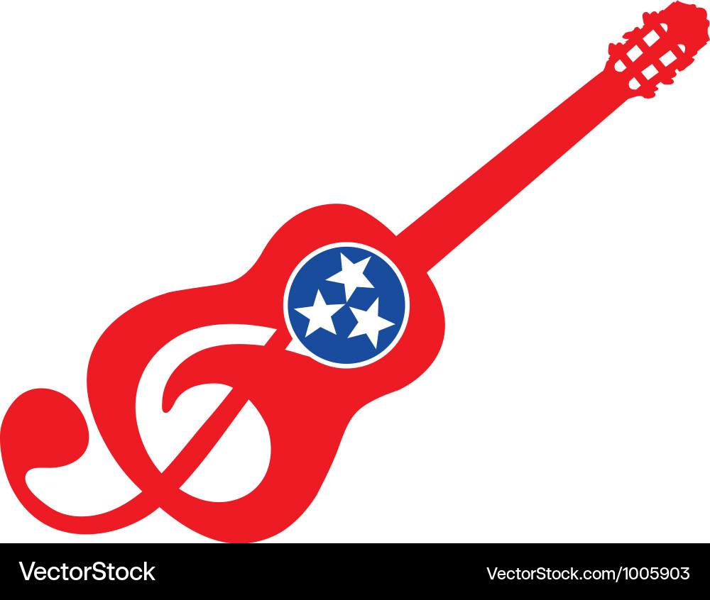 Guitar logo Royalty Free Vector Image - VectorStock