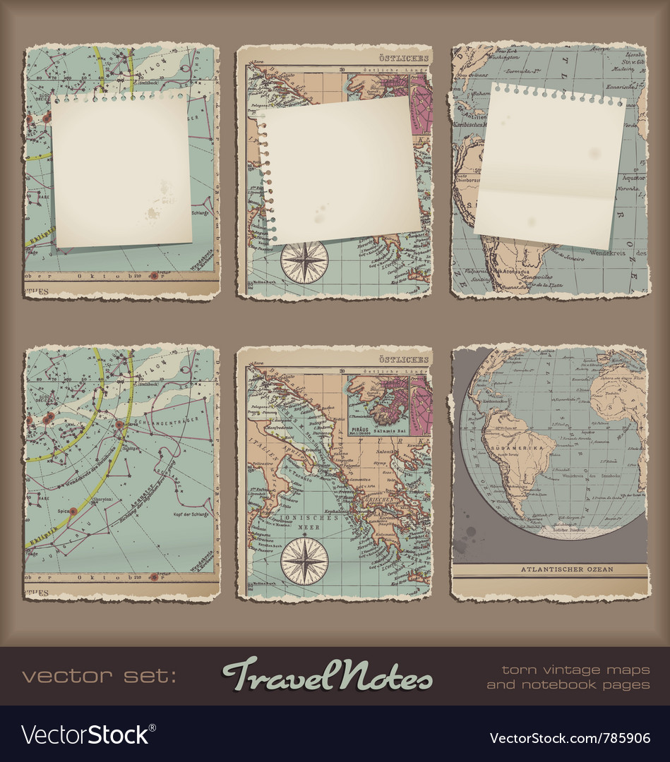 Travel notes Royalty Free Vector Image - VectorStock