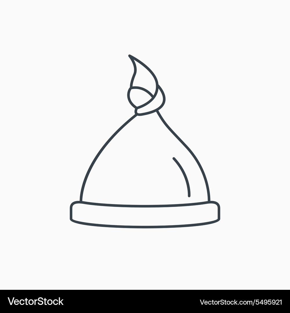 Baby hat icon newborn cap sign Royalty Free Vector Image