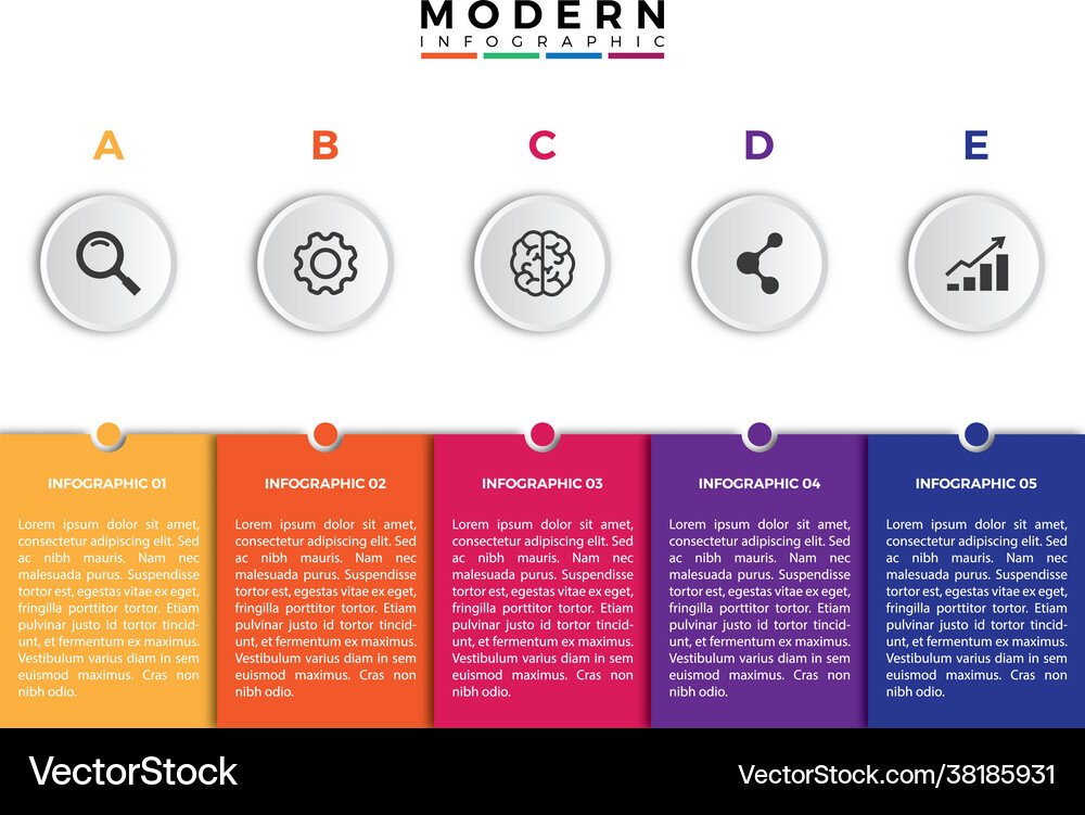 Professionals infographic with text box design Vector Image