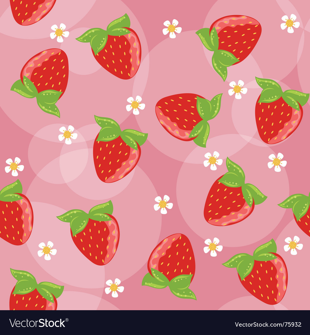 Strawberry background Royalty Free Vector Image