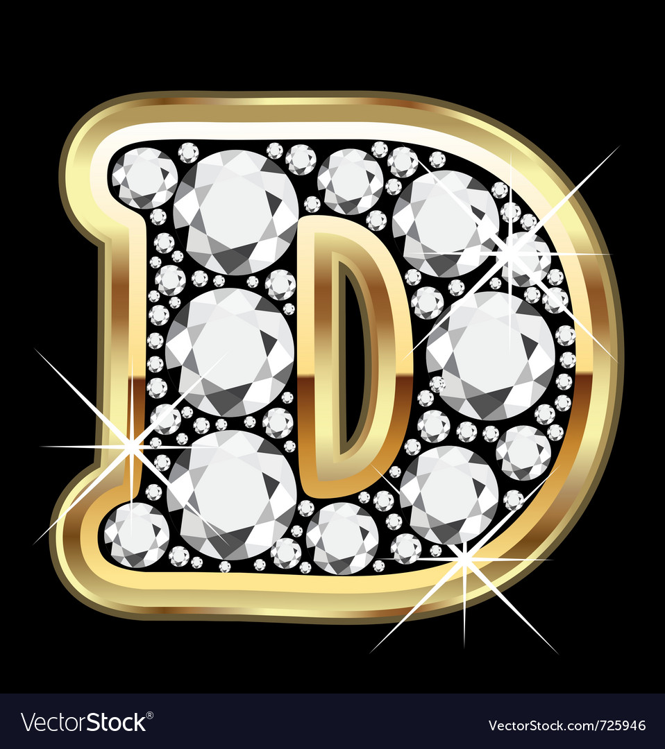Letter d Royalty Free Vector Image - VectorStock
