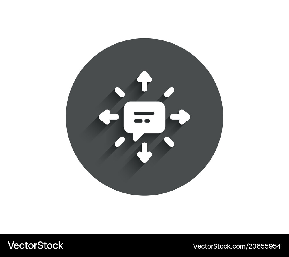 Conversation simple icon chat messages or sms Vector Image