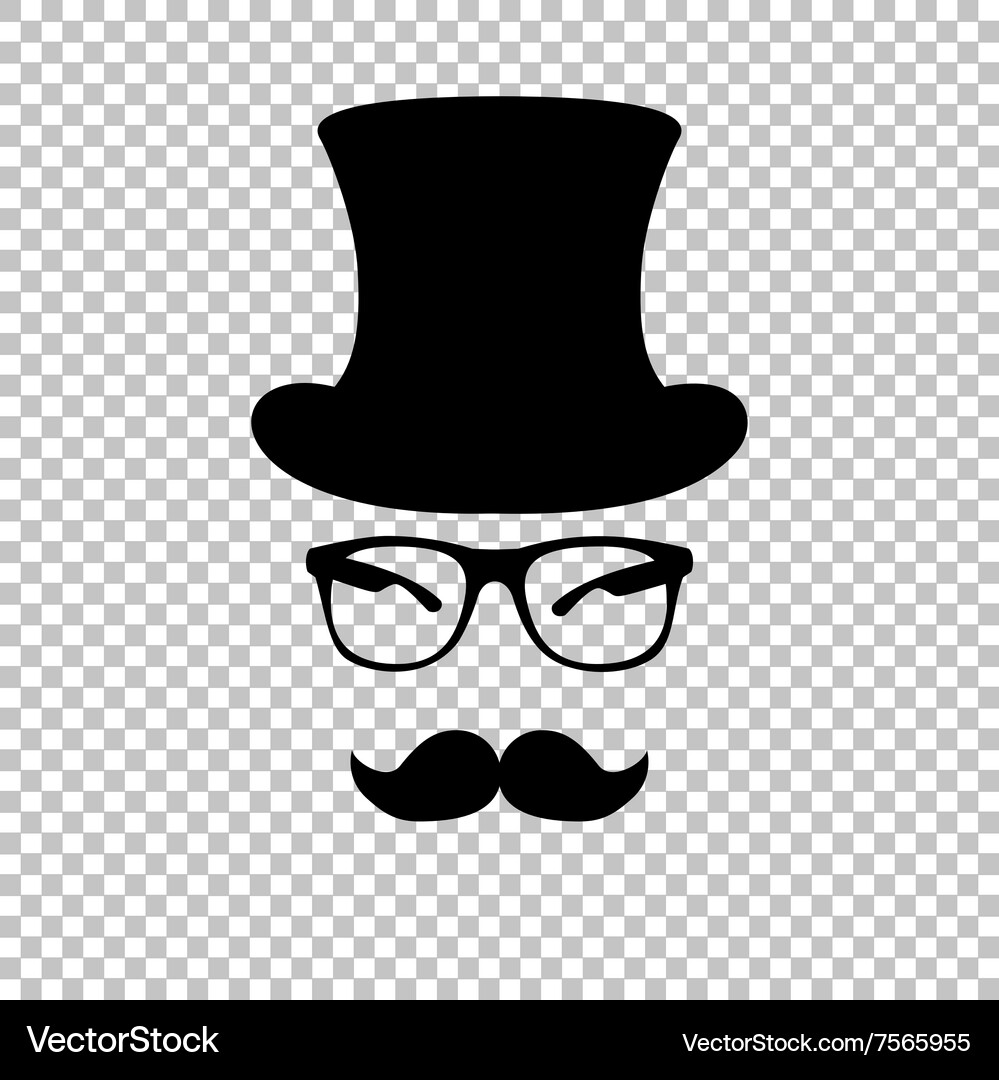 Black icon isolated on transparent Royalty Free Vector Image