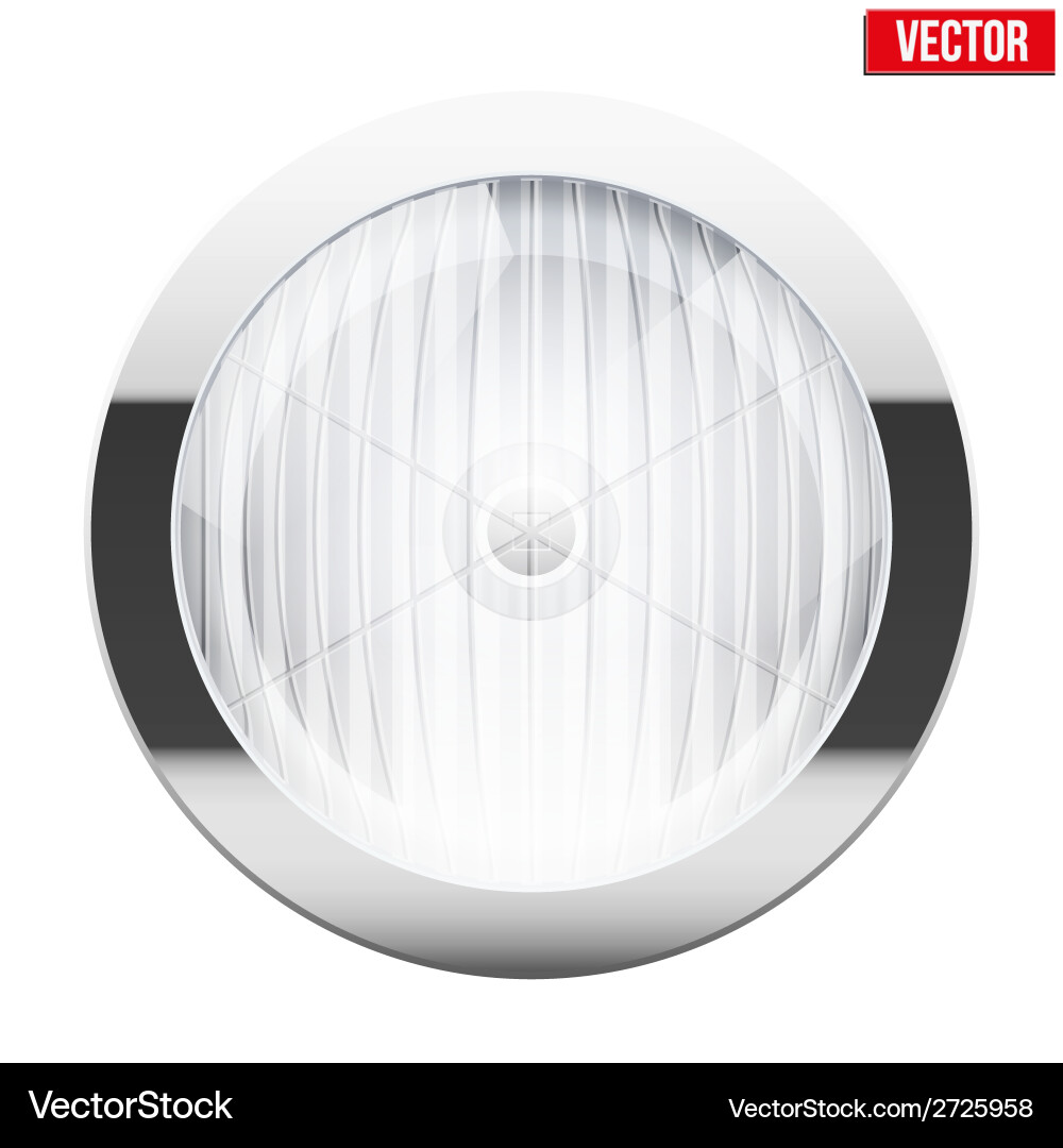 Round car headlight Vintage Royalty Free Vector Image