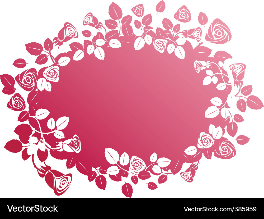 Vector rose banner Royalty Free Vector Image - VectorStock