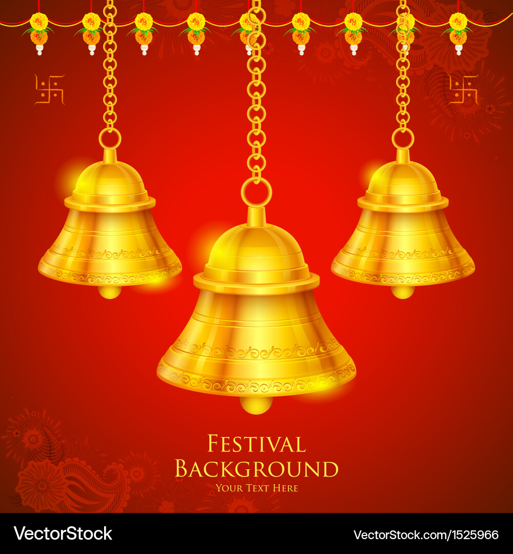 Temple Bell Royalty Free Vector Image - VectorStock