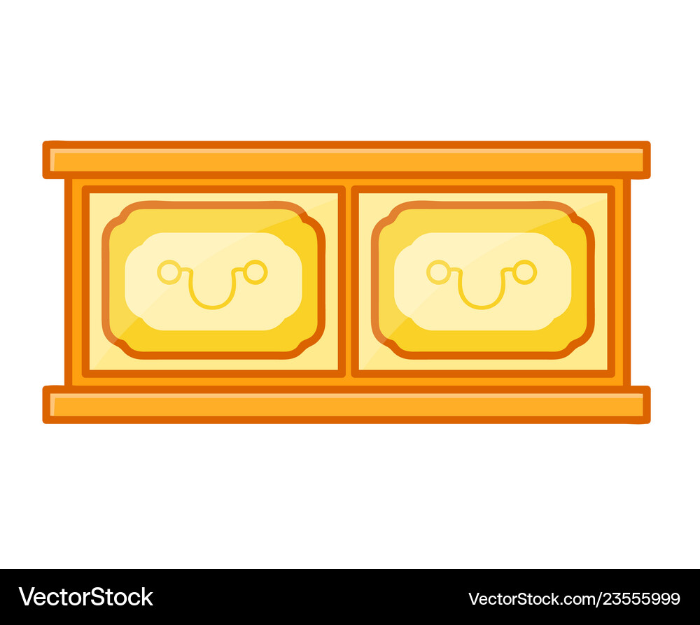 Cabinet isolated Royalty Free Vector Image - VectorStock