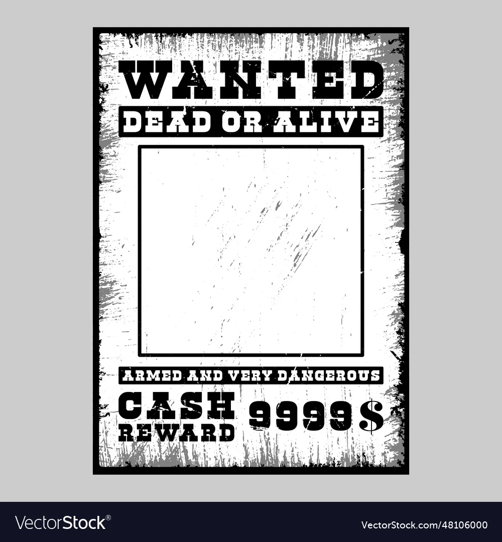 Template For A Wanted Poster