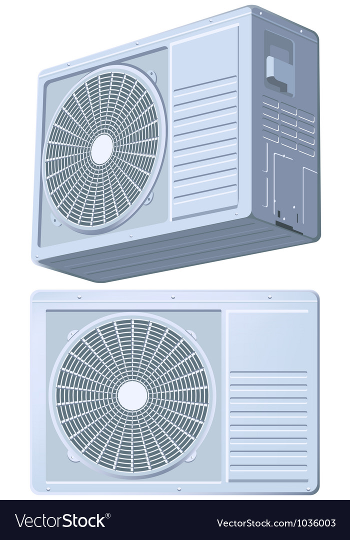 Air conditioner split system Royalty Free Vector Image
