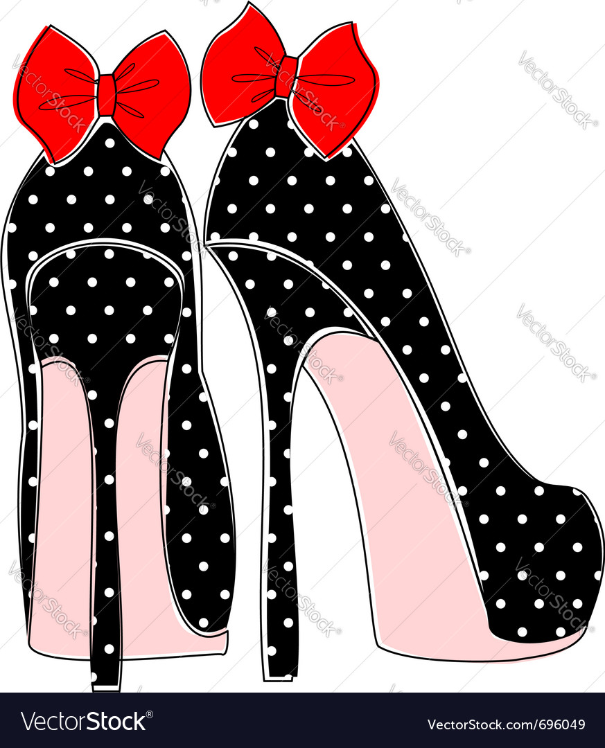 Elegant high heels Royalty Free Vector Image - VectorStock