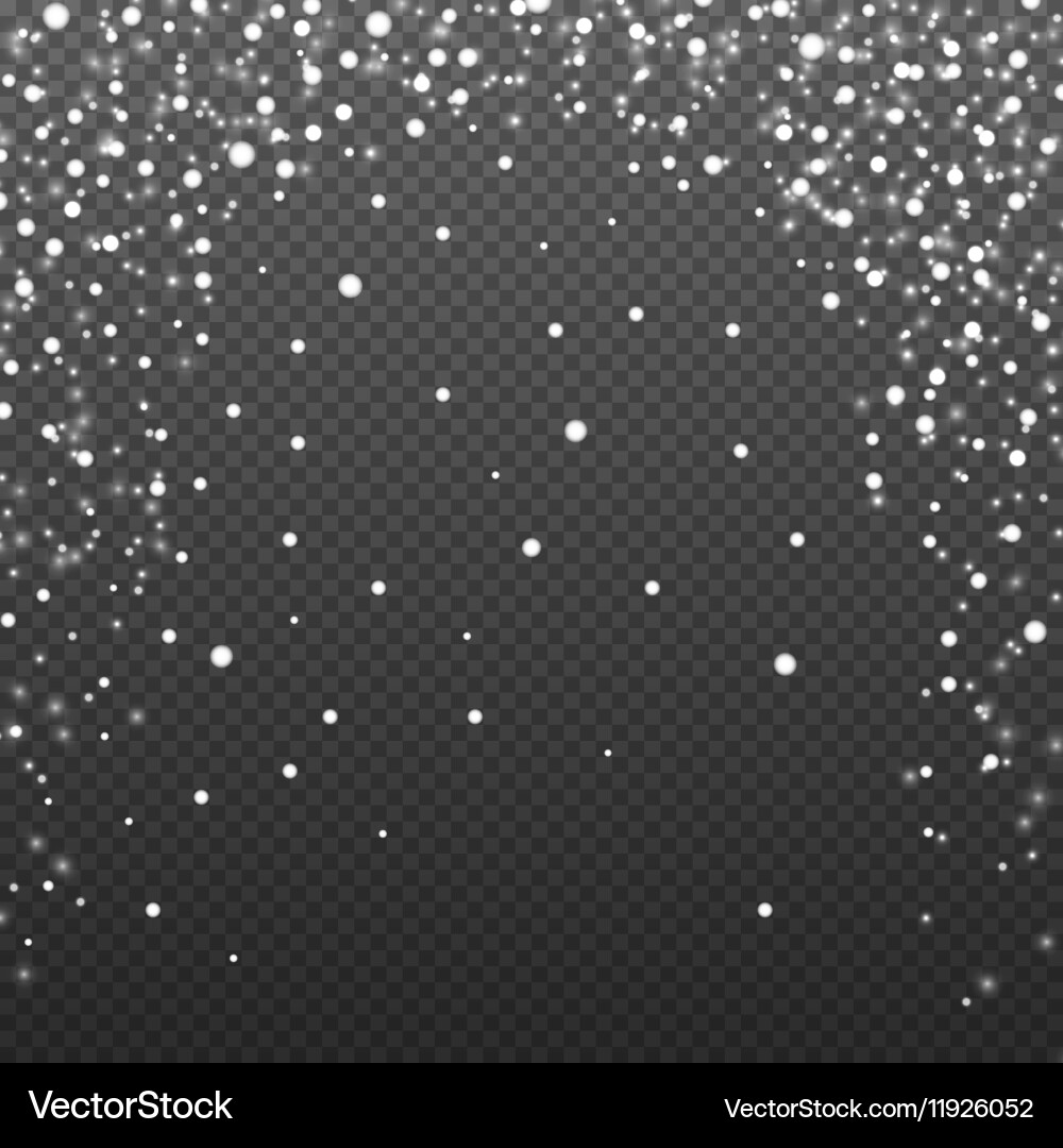 Falling snow snowfall frame decoration Royalty Free Vector