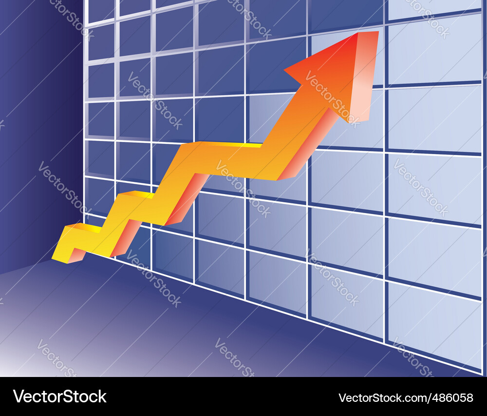 Growing trend Royalty Free Vector Image - VectorStock