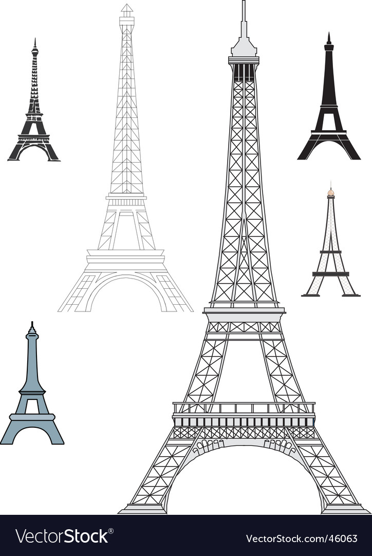 Eiffel tower Royalty Free Vector Image - VectorStock