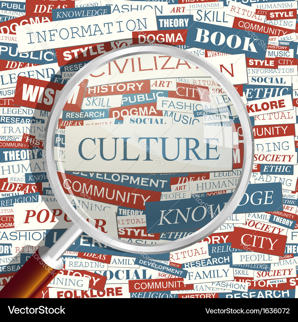 CULTURE Royalty Free Vector Image - VectorStock