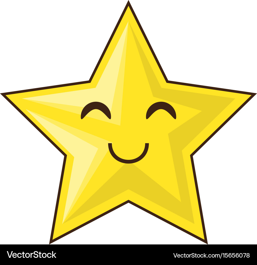 Cute star cartoon Royalty Free Vector Image - VectorStock