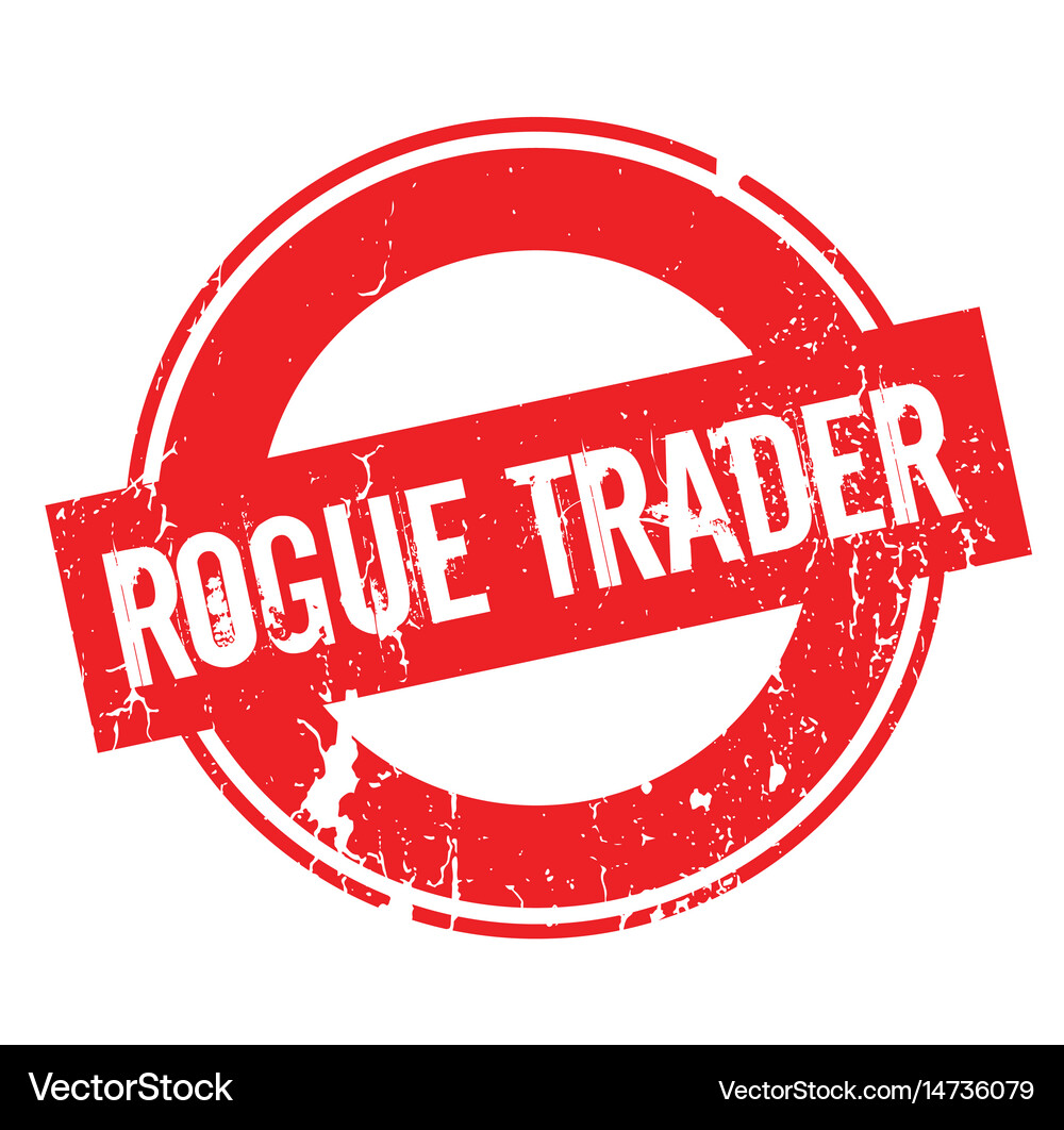 Rogue trader rubber stamp Royalty Free Vector Image