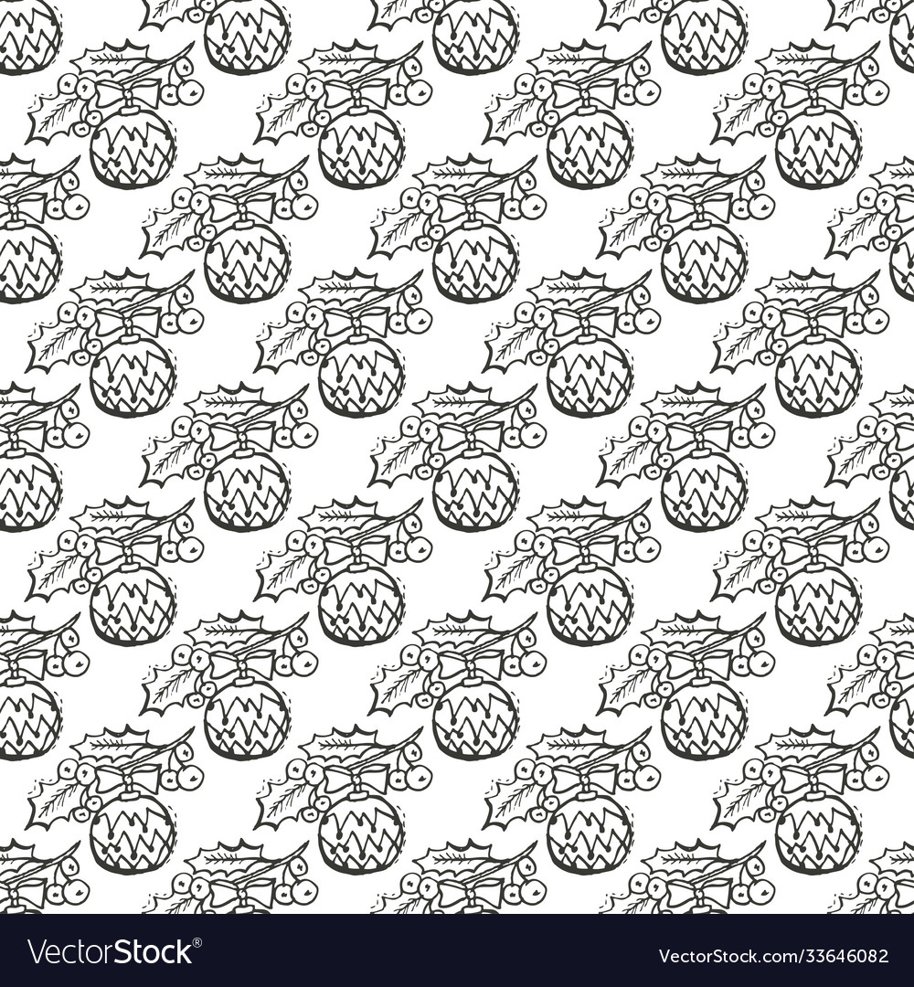 Winter seamless pattern Royalty Free Vector Image