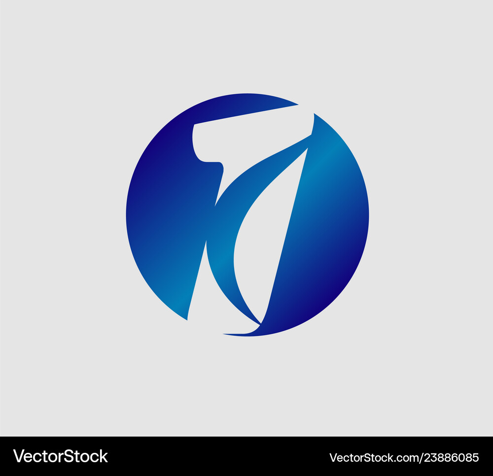 Number logo designnumber one logo Royalty Free Vector Image