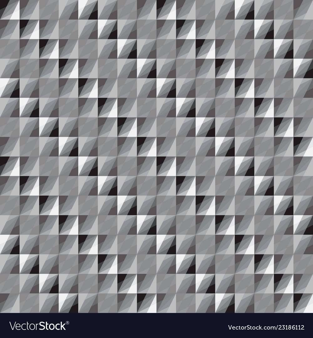 Abstract seamless pattern of monochrome squares Vector Image