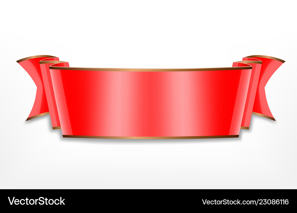 Red ribbon icon Royalty Free Vector Image - VectorStock