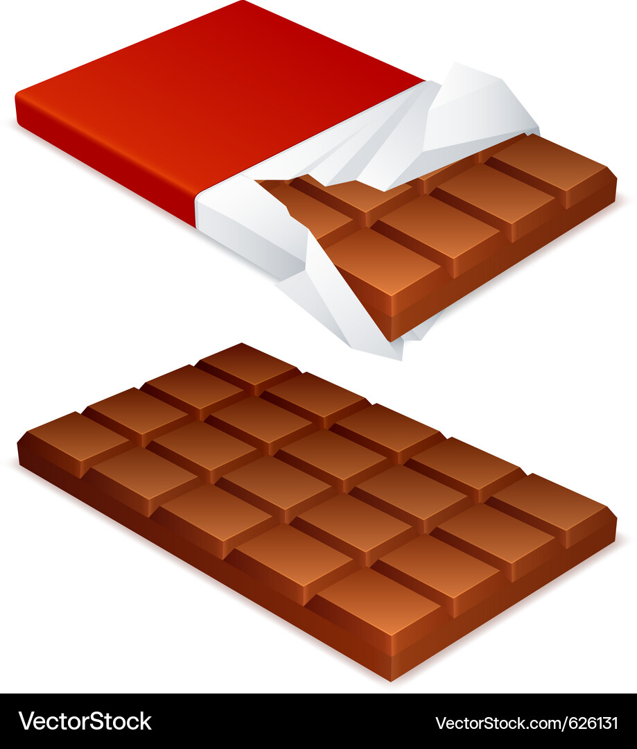 Chocolate bar Royalty Free Vector Image - VectorStock