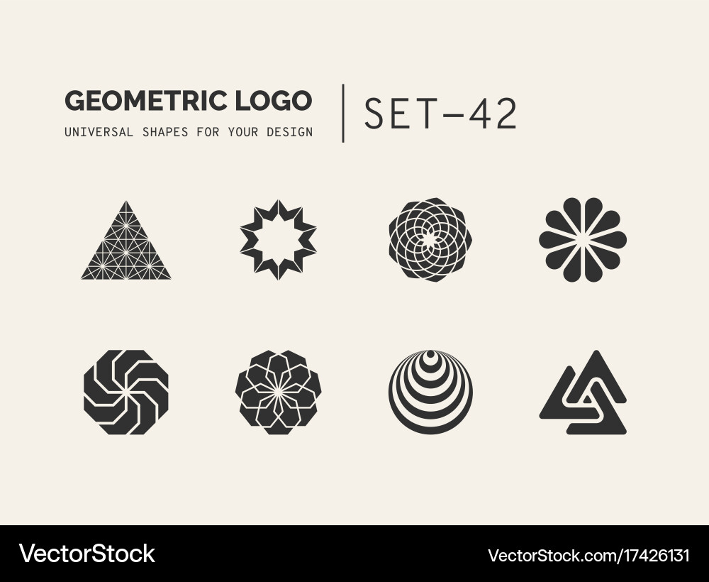 Universal shapes for your design Royalty Free Vector Image